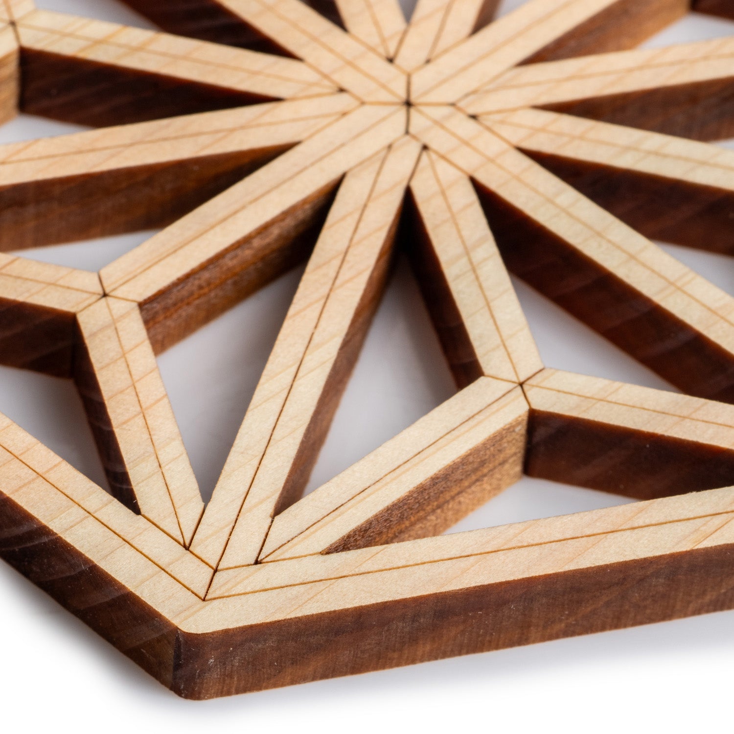 Asanoha Natural Wood Premium Japanese Coaster | Tea Sets – The Japanese ...