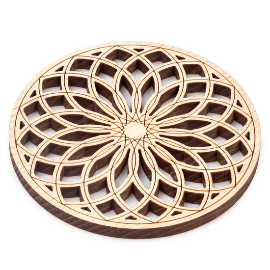 Kaleidoscope Natural Wood Premium Japanese Coaster | Tea Sets – The ...