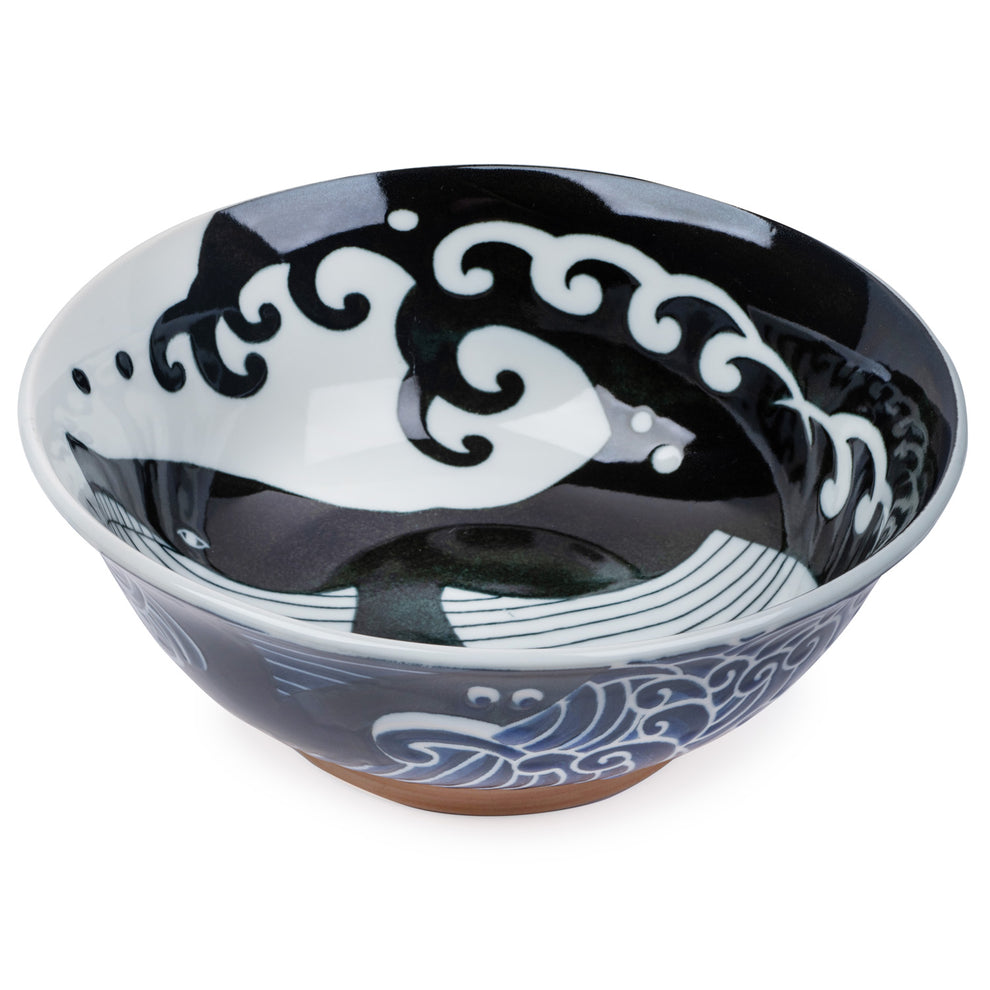 Whale Indigo Blue Ramen Bowl – The Japanese Shop