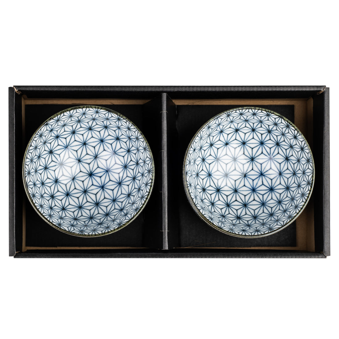 Asanoha Traditional Japanese Rice Bowl Set | Japanese Bowls – The Japanese Shop